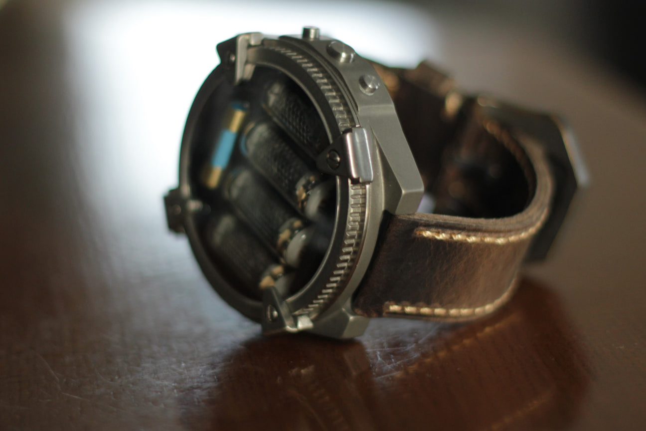 Nixie watch, Titanium , Handmade
